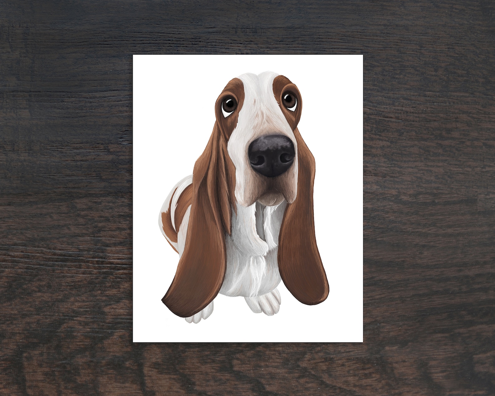 Basset Hound Gift Basset Hound Art Basset Hound Decor Dog | Etsy