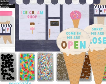 Ice Cream Shop Dramatic Play - Etsy