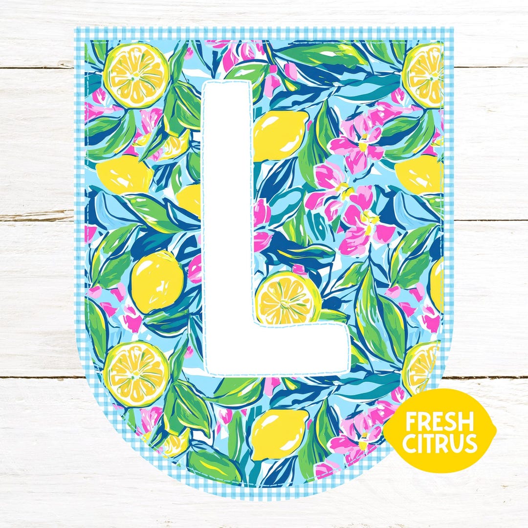 Lemonade Stand Printable Preppy Awning Banner Printable Instant ...