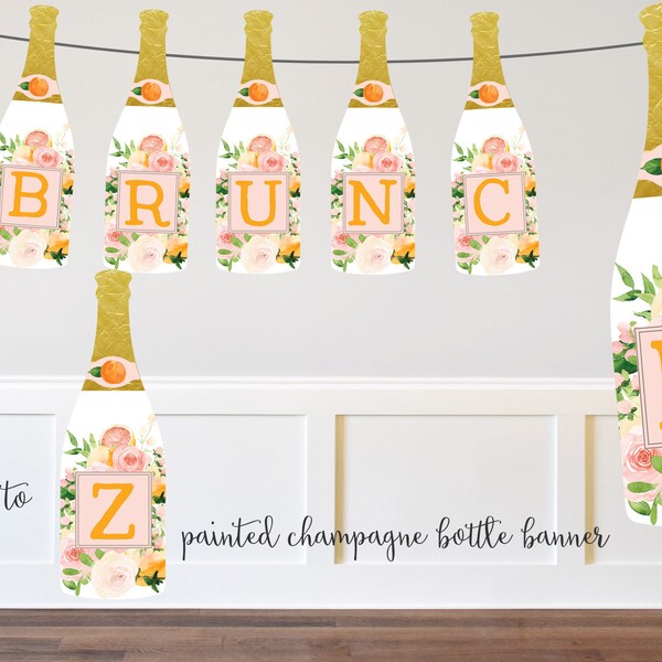 Champagne Banner - Etsy