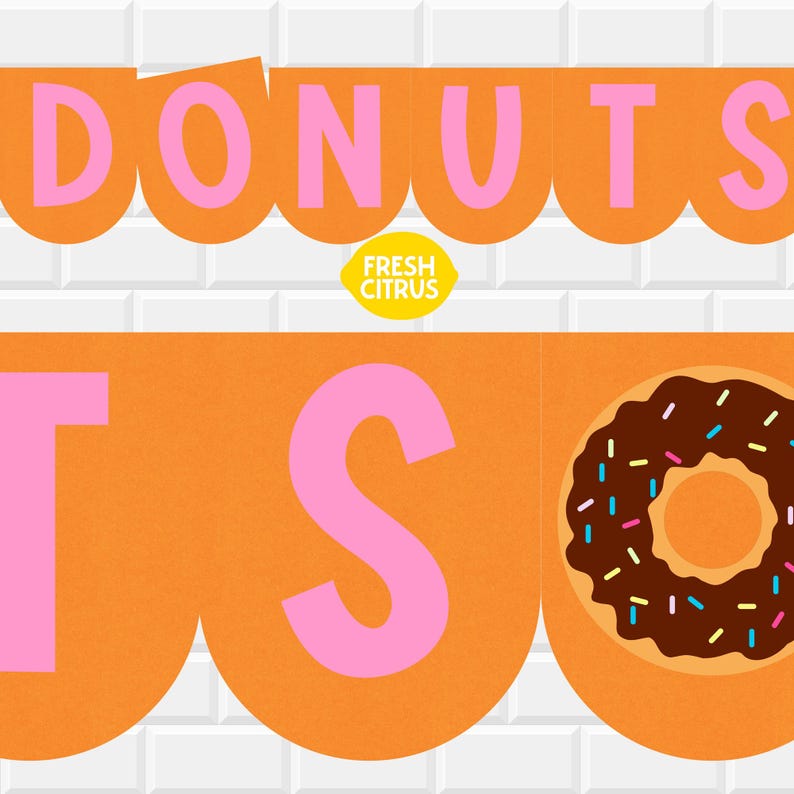 Donuts Awning Banner Printable Instant Download - Etsy