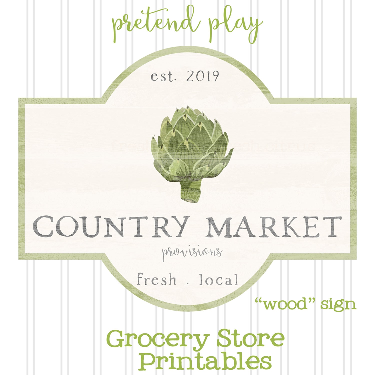 Grocery Store Printables Pretend Play Market Printable Instant | Etsy