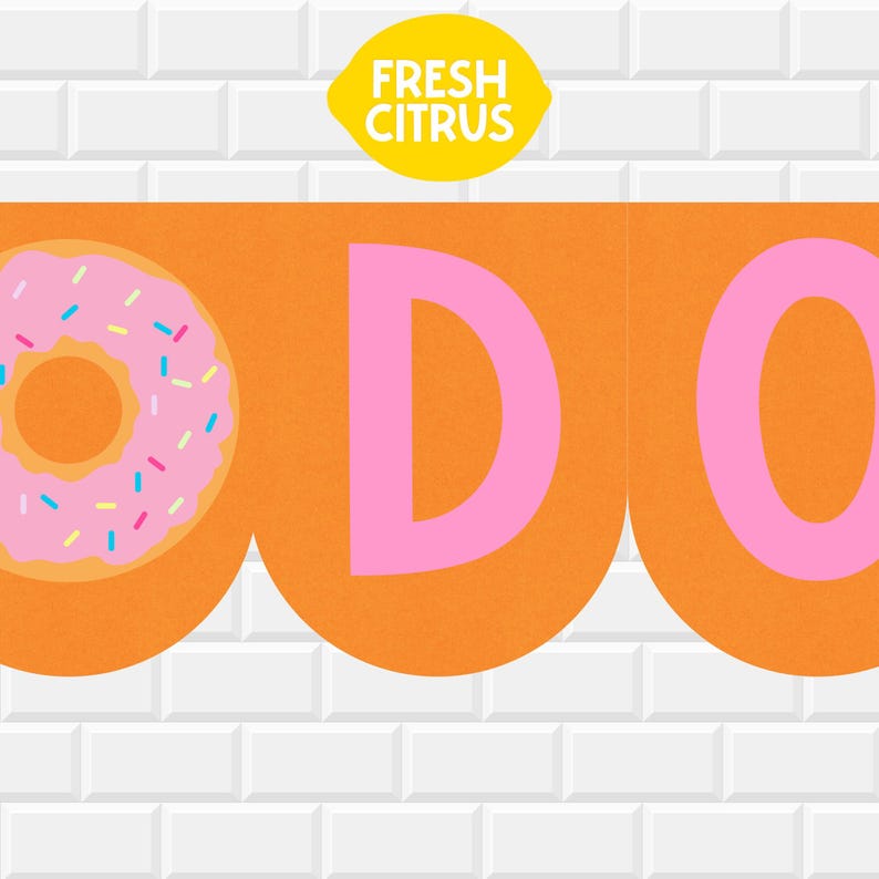 Donuts Awning Banner Printable Instant Download - Etsy