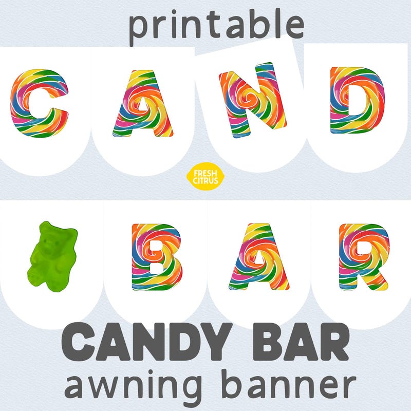 Candy Bar Gummy Signs - Etsy