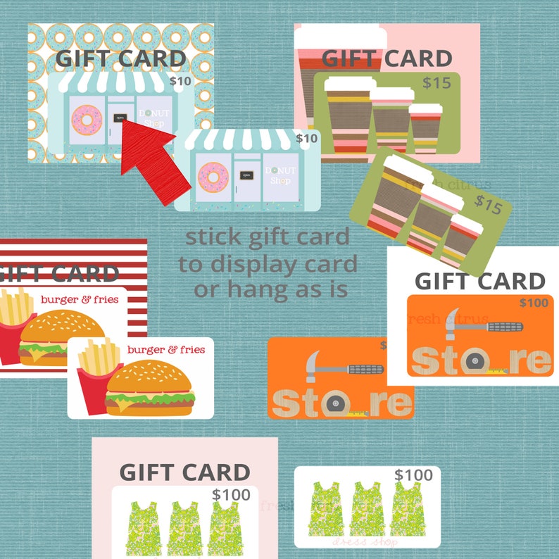 Pretend Play Gift Cards for Grocery Store Dramatic Play Market - Etsy