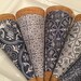 Ice Cream Cone Wrappers Navy Blue and White Summer Party Ice - Etsy
