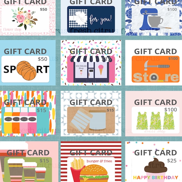 Pretend Play Gift Card - 60+ Gift Ideas for 2024
