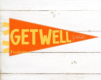 Get Well Soon Printable Gift Tag - Etsy
