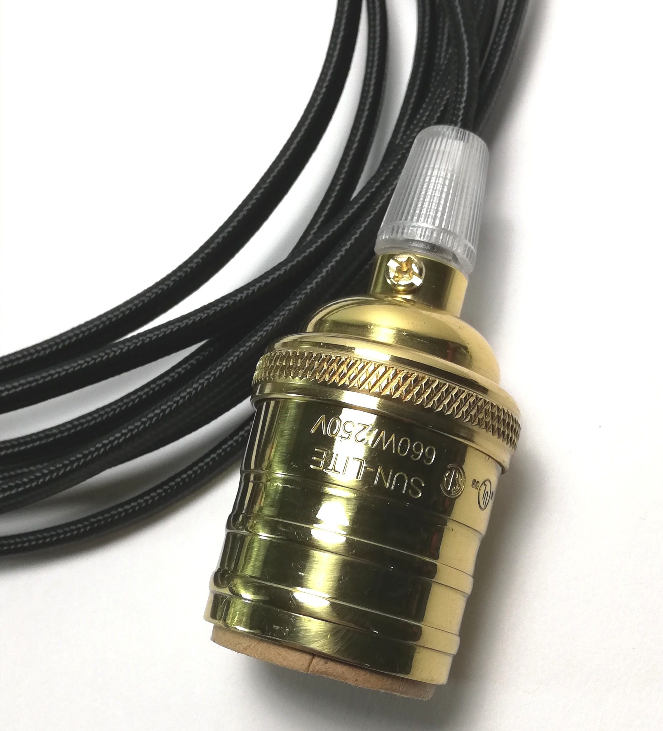 Plug-in Pendant Light Cord Set 12ft COPPER Socket - Etsy