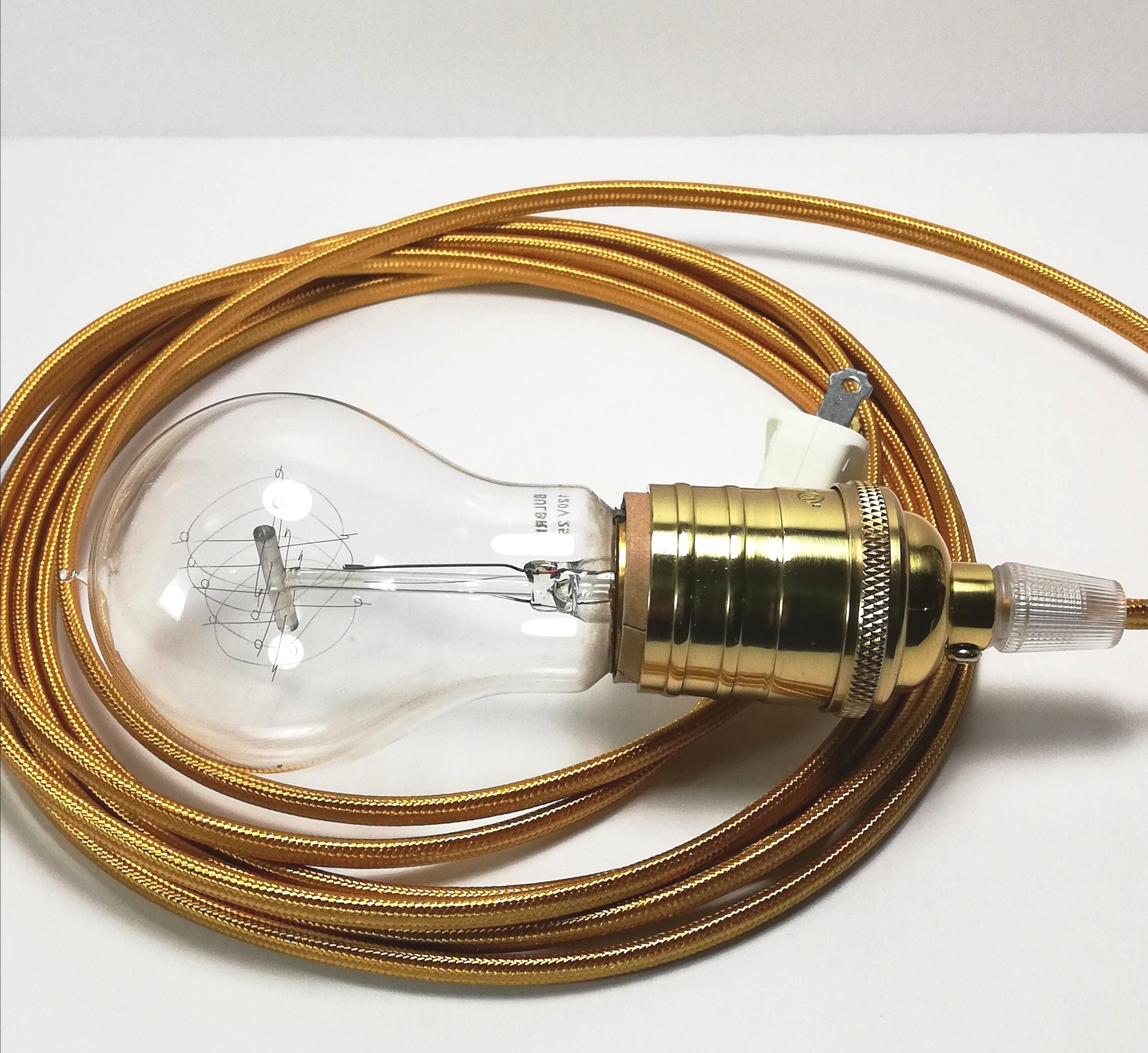 Plug-in Pendant Light Cord Set 12ft (bulb Not Inculde) - Etsy