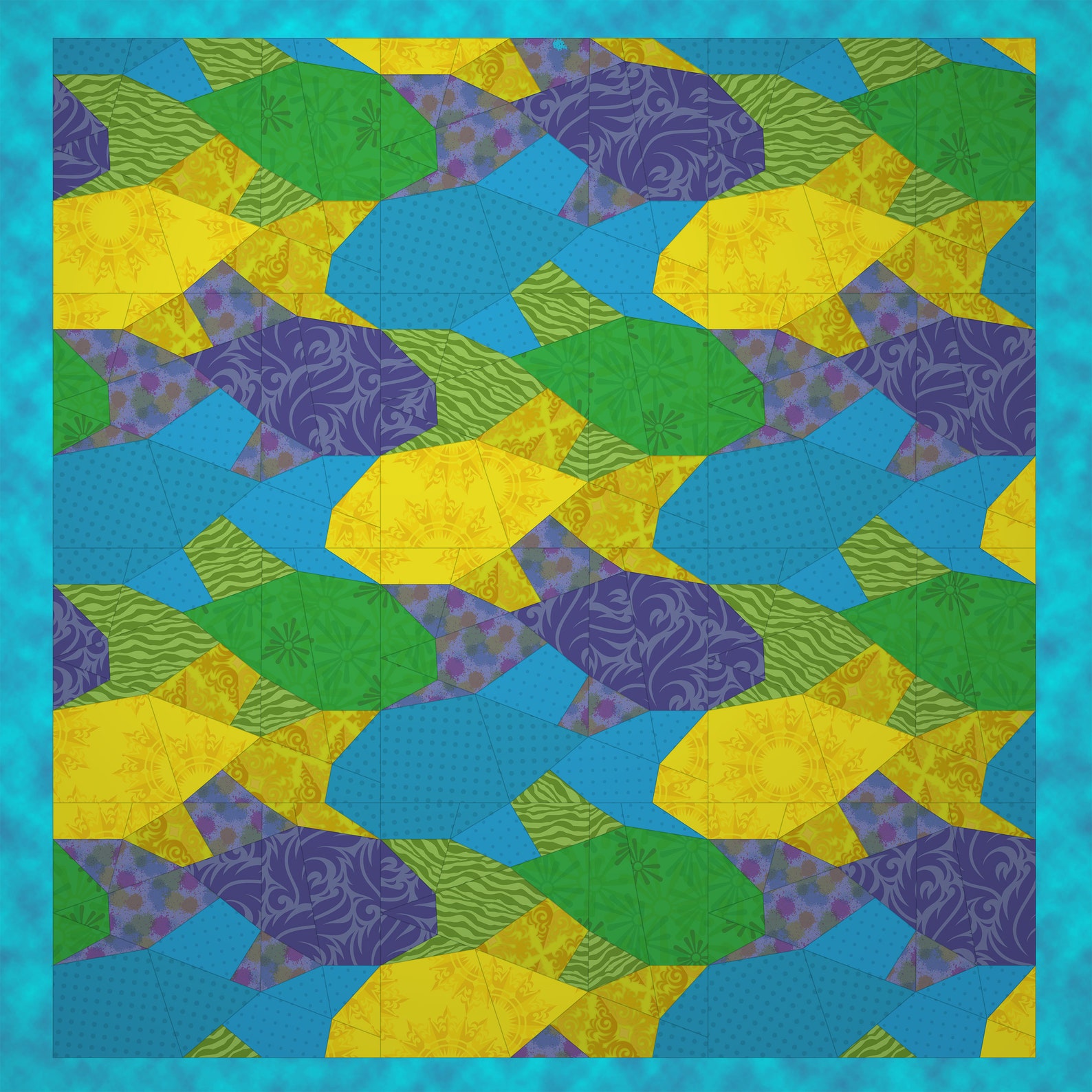 Interlocking Fish Quilt Pattern - Etsy