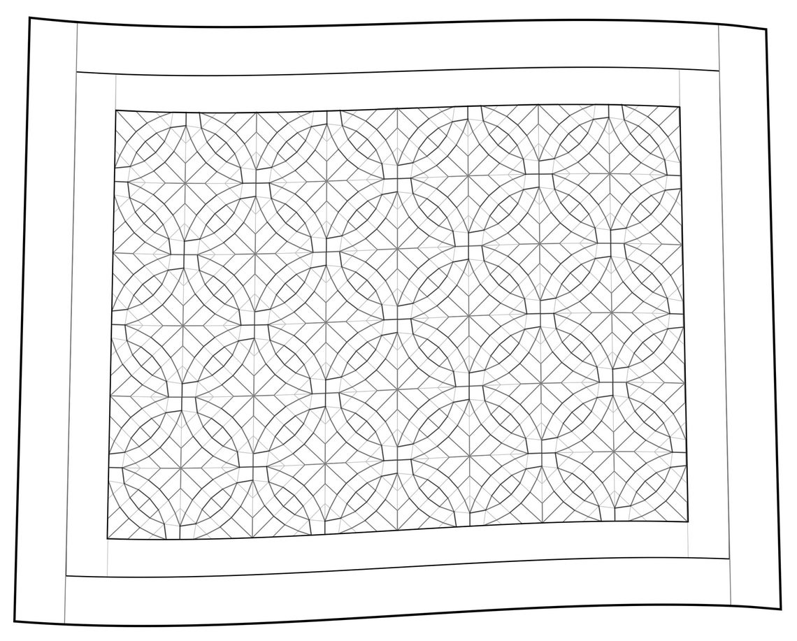 Paper Pieced Double Wedding Ring Pattern Digital - Etsy