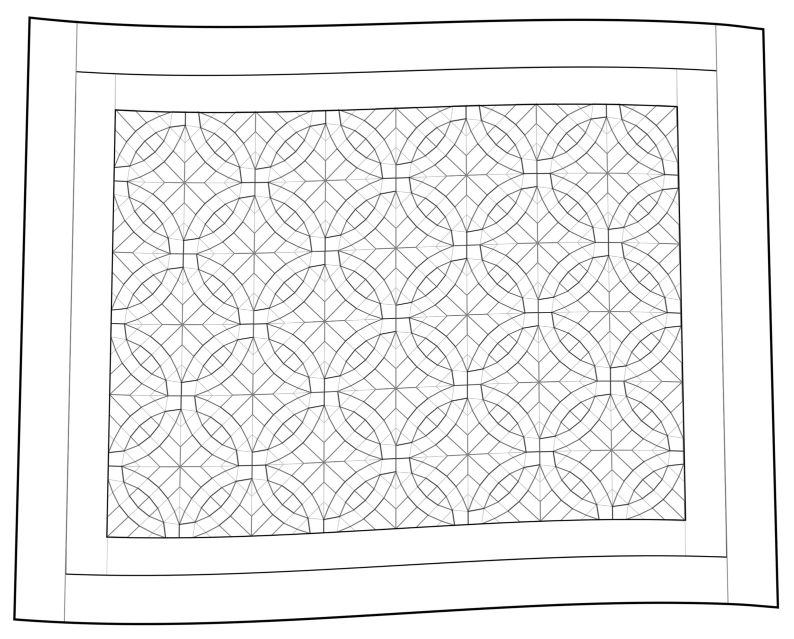 Paper Pieced Double Wedding Ring Pattern Digital - Etsy