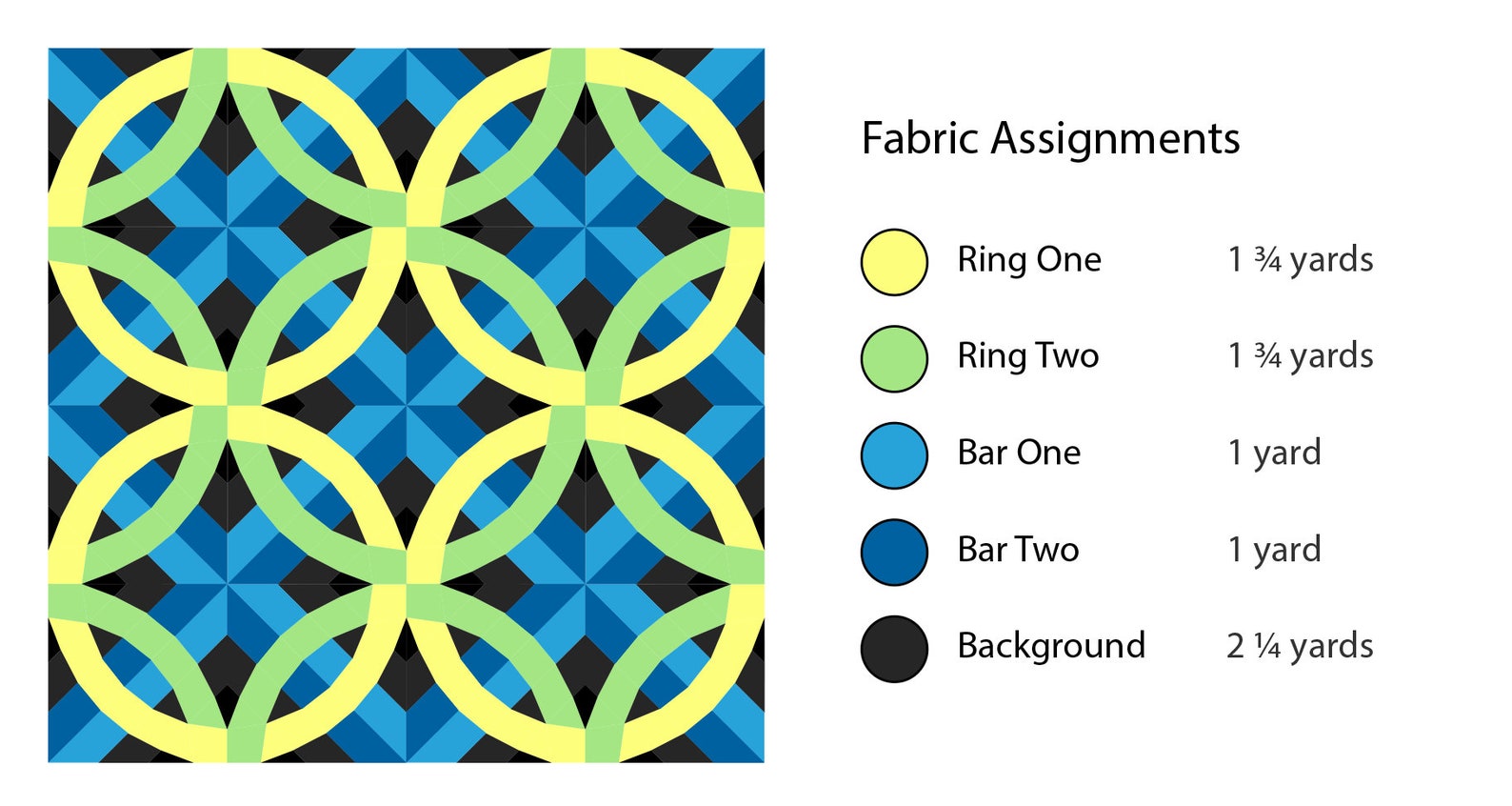 Paper Pieced Double Wedding Ring Pattern Digital - Etsy