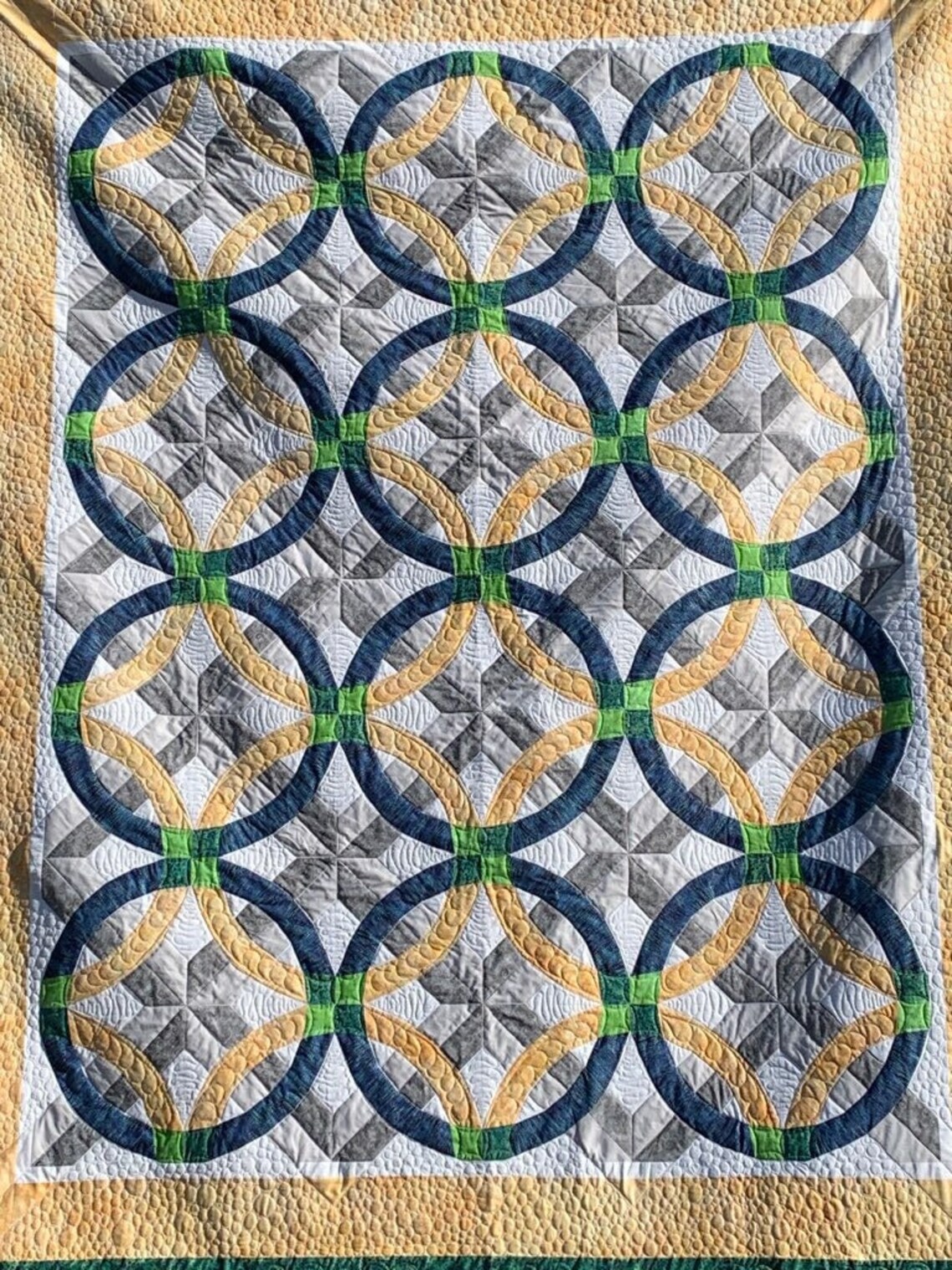 Paper Pieced Double Wedding Ring Pattern Digital - Etsy