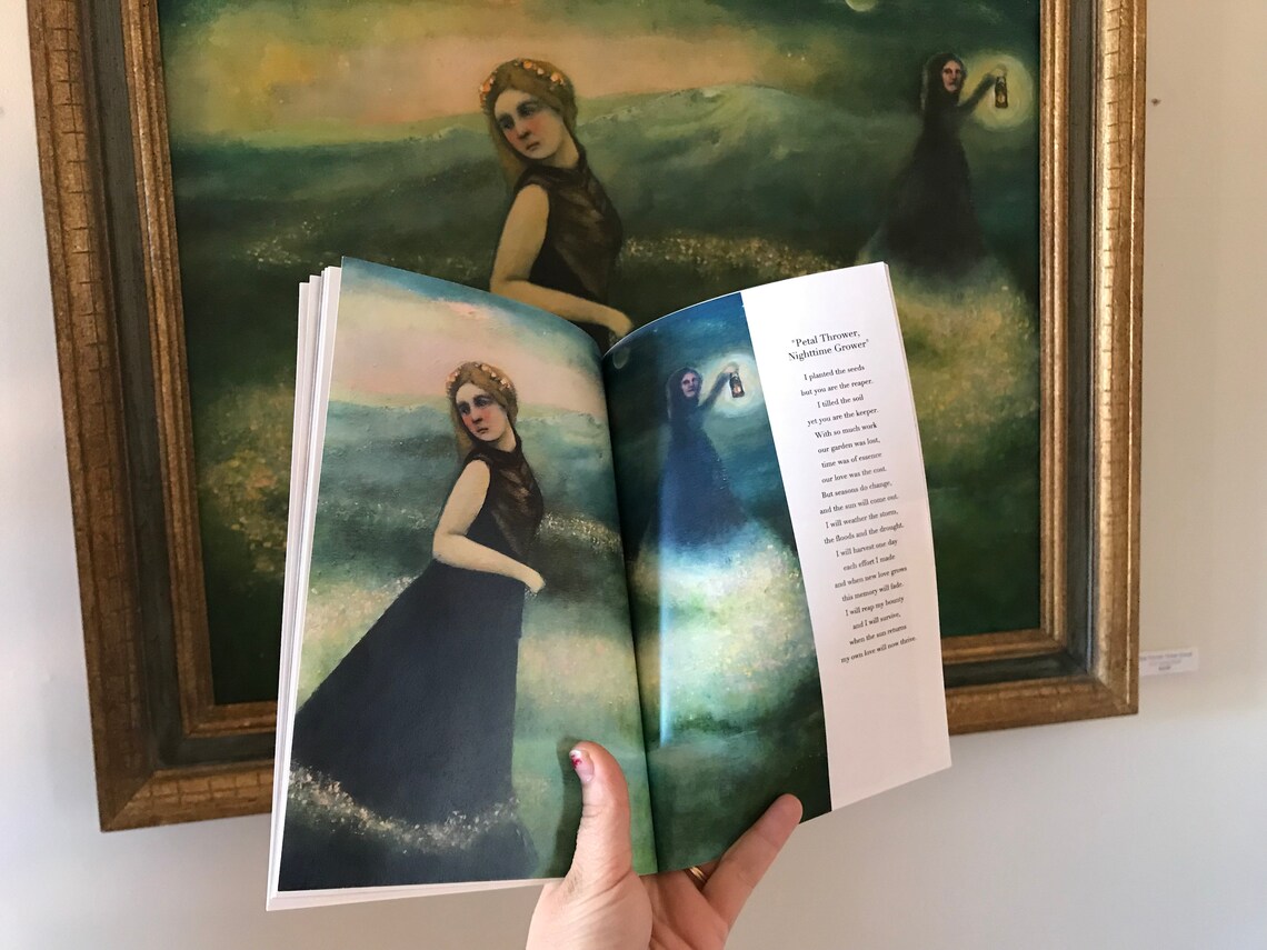 Artist Book of Paintings and Poetry Art Book Self Published - Etsy