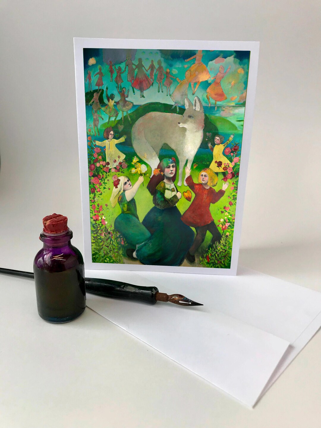 Blank Art Greeting Card: "welcome Home Children of the Spring" by ...