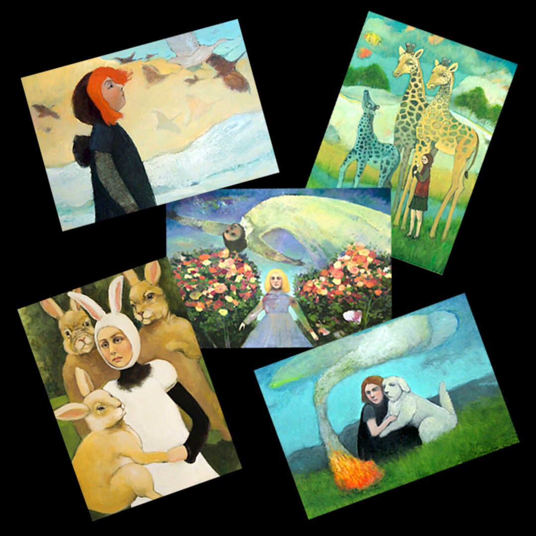 Artist Set of Note Cards, Greeting Cards by Artist, Letter Writing ...