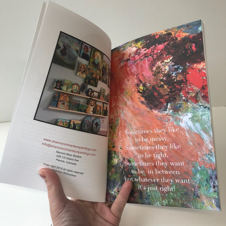 Artist Book of Paintings and Poetry Art Book Self Published - Etsy