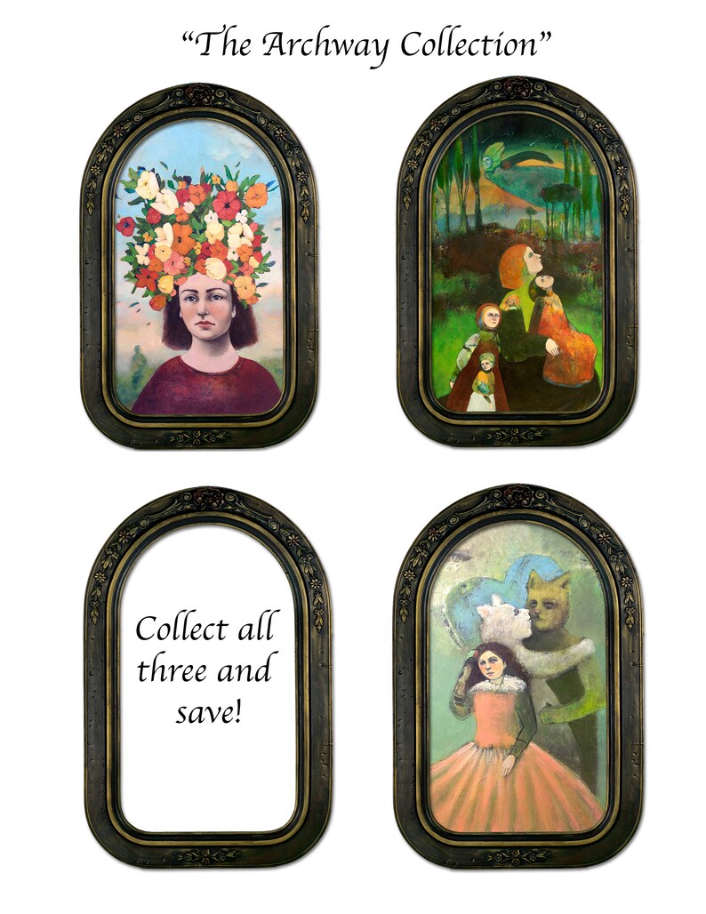 Celestial Whimsical Framed Art Print Gothic Angel Folklore - Etsy