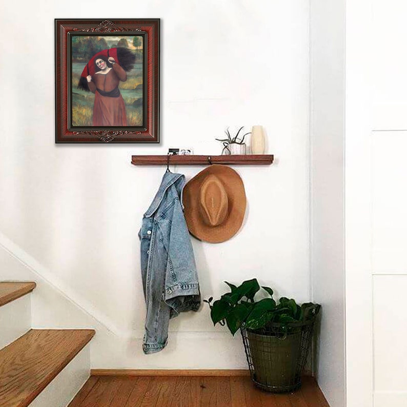 Renaissance Woman Art Foraging Art Print Strong Woman Gift | Etsy