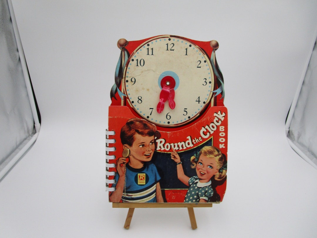 Vintage 1968 Round the Clock Book Renwal Products Virginia Brody - Etsy