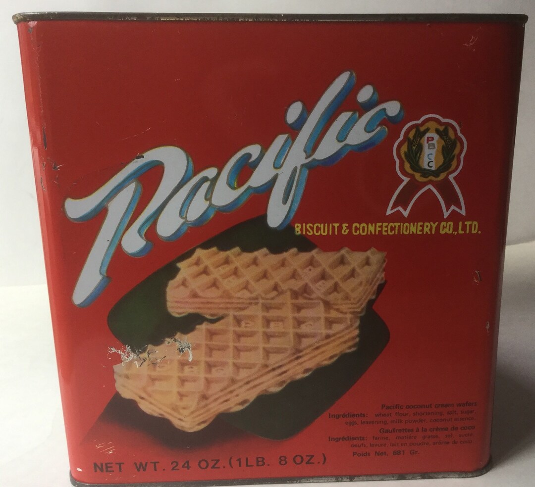 Vintage Pacific Biscuit & Confectionary Co Ltd Biscuit Tin - Etsy