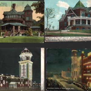 4 Vintage Postcards Buildings Around the USA - Etsy