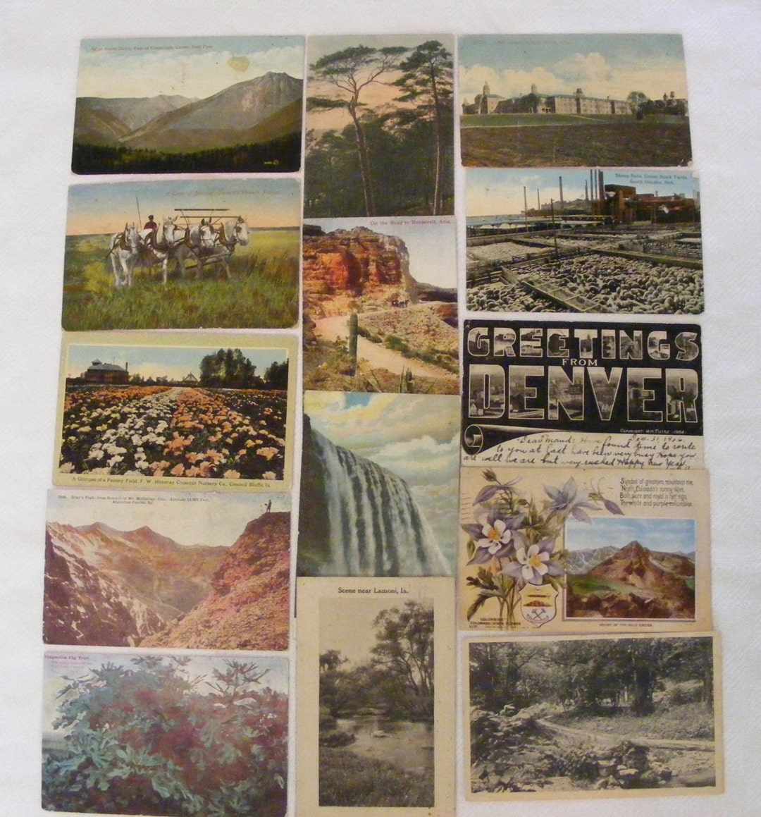 14 Vintage Postcards - Etsy