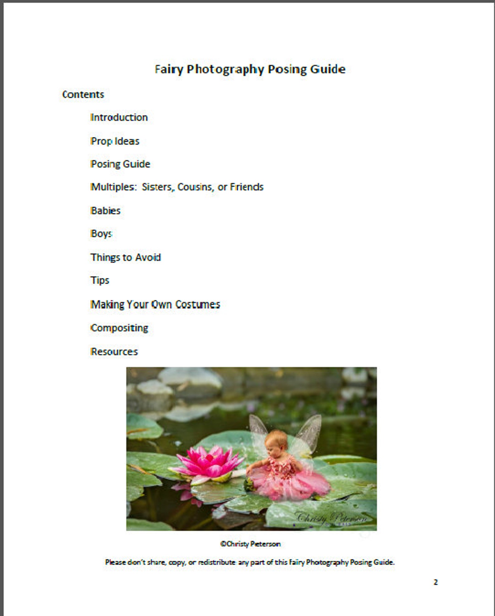 Fairy Posing Guide Filled With Tips and Instructions to Help | Etsy