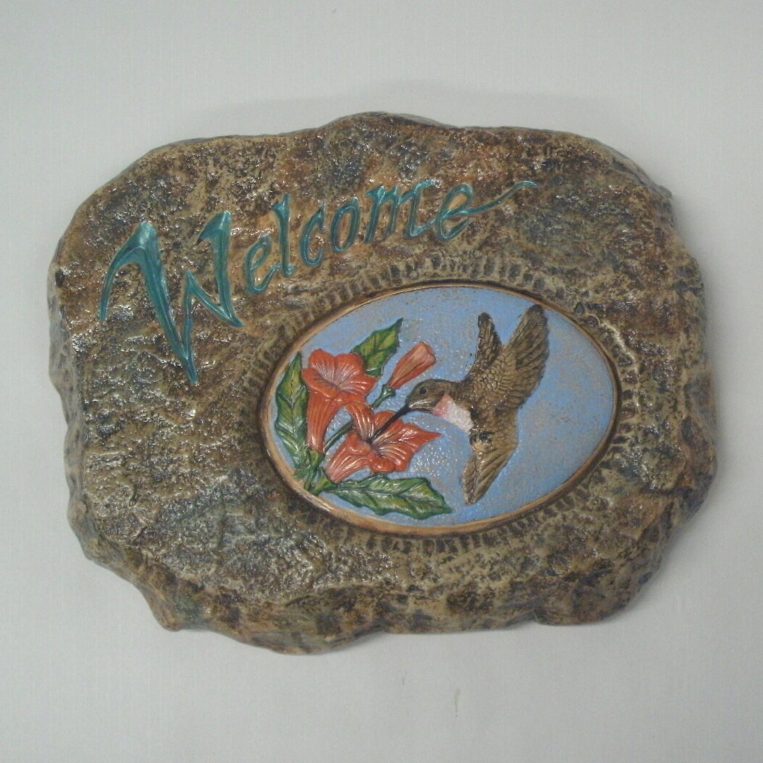 Outdoor Garden Stepping Stone Hummingbird Decor Outdoor DECORATIVE ...