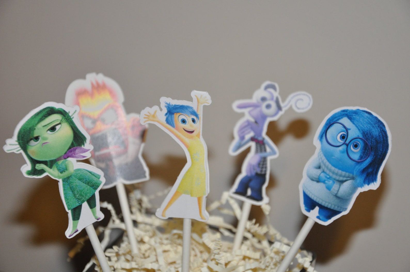 Inside out Cupcake Toppers Set of 12 | Etsy