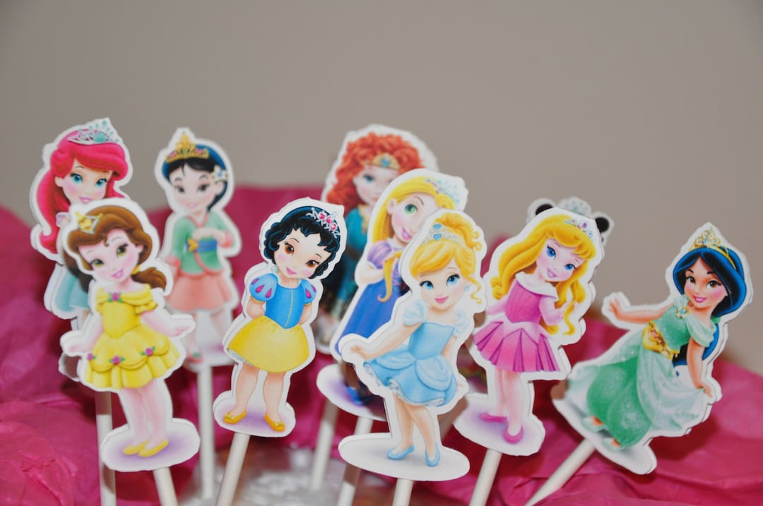 Disney Princess Toddler Baby Cupcake Toppers Cake Toppers Set of 12 - Etsy