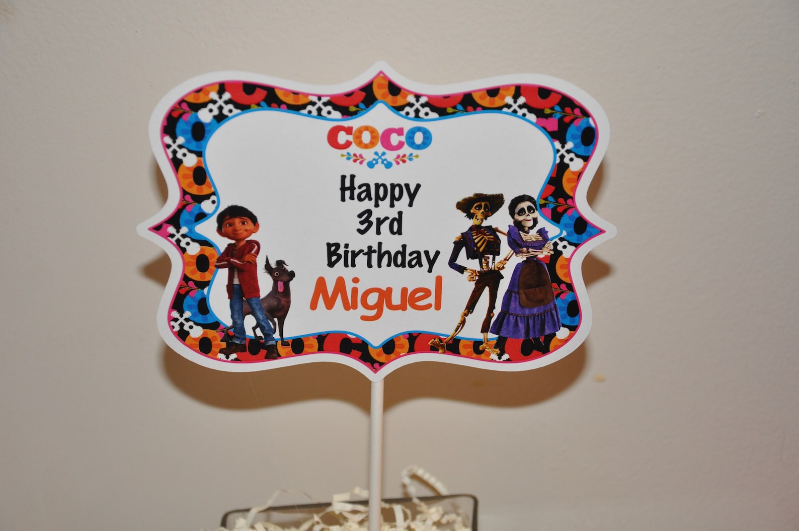 Coco Personalized Name Topper for Centerpieces | Etsy