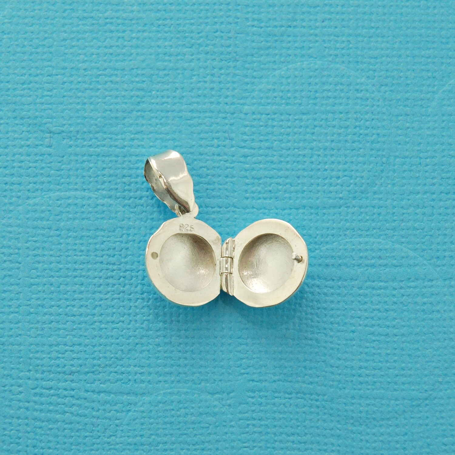 Sterling Silver Locket Round Silver Locket Ball Locket | Etsy