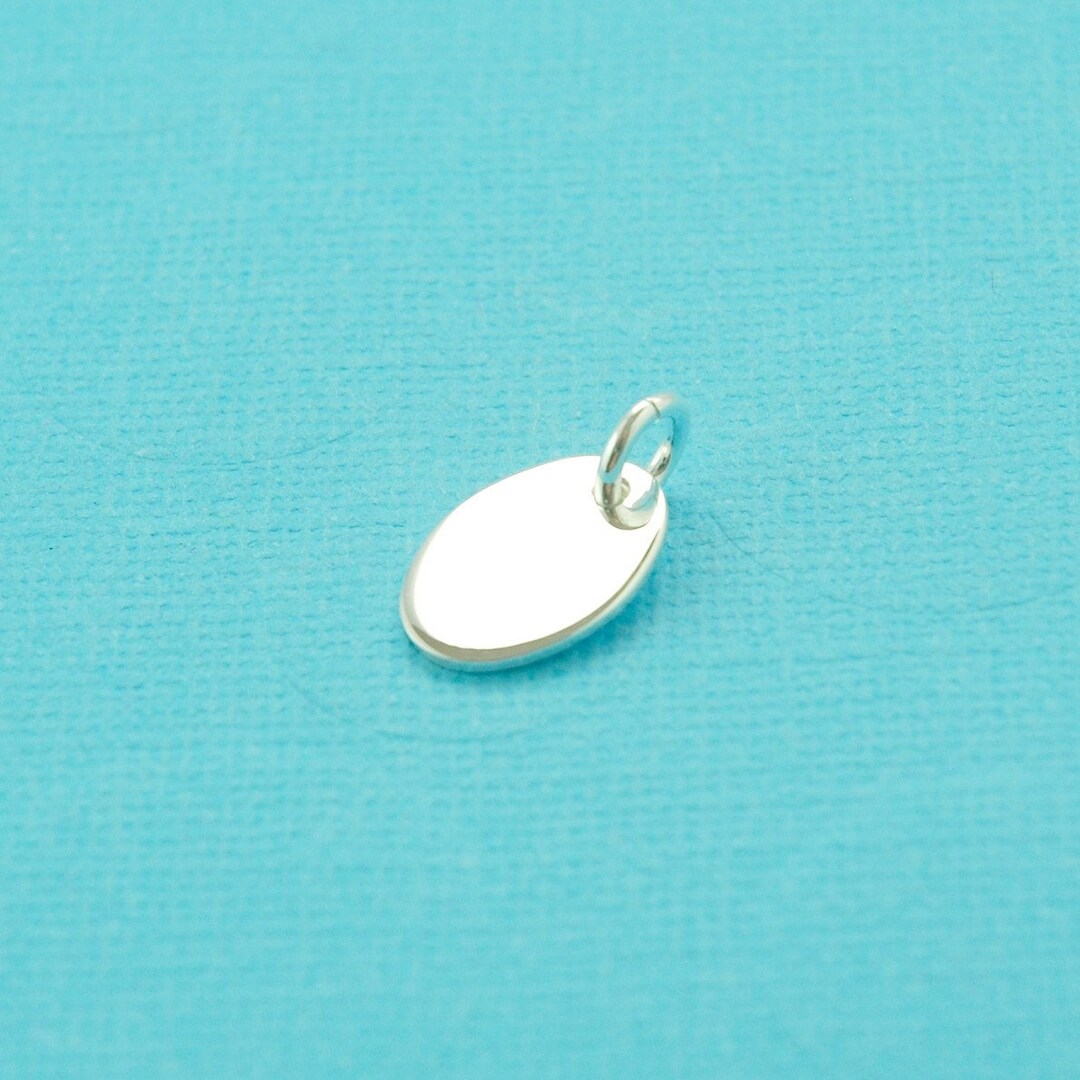 14 Mm Oval Sterling Silver Disc - Sold per 2 Pieces - Smooth Flat Oval ...