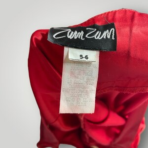 Vintage Y2k Zum Zum Dress Red Satin Sequins Embroidered Halter Maxi S - Etsy