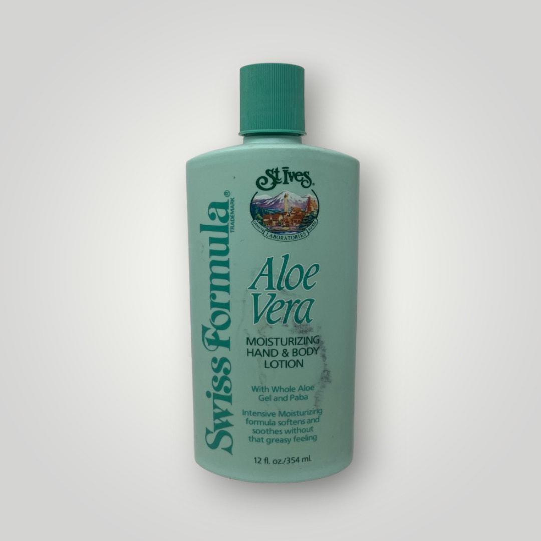 Vtg St Ives Swiss Formula Aloe Vera Moisturizing Hand & Body Lotion 12 ...