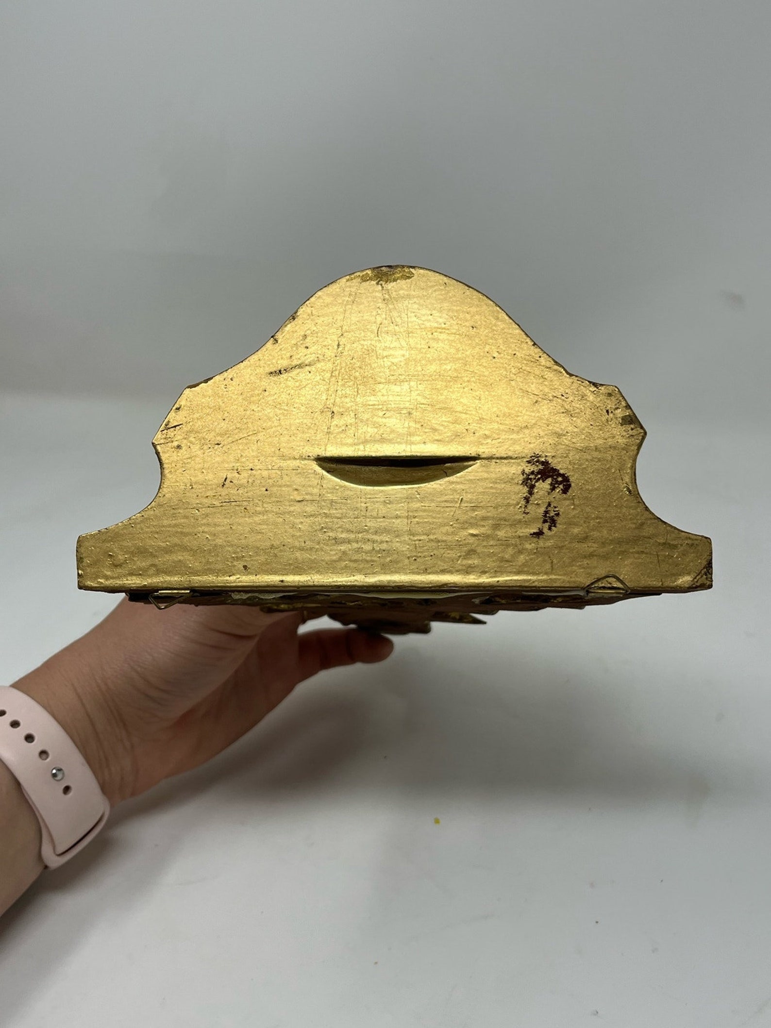 Hand Carved Small Wood Gold Leaf Floating Shelf Florentine 7.5 - Etsy