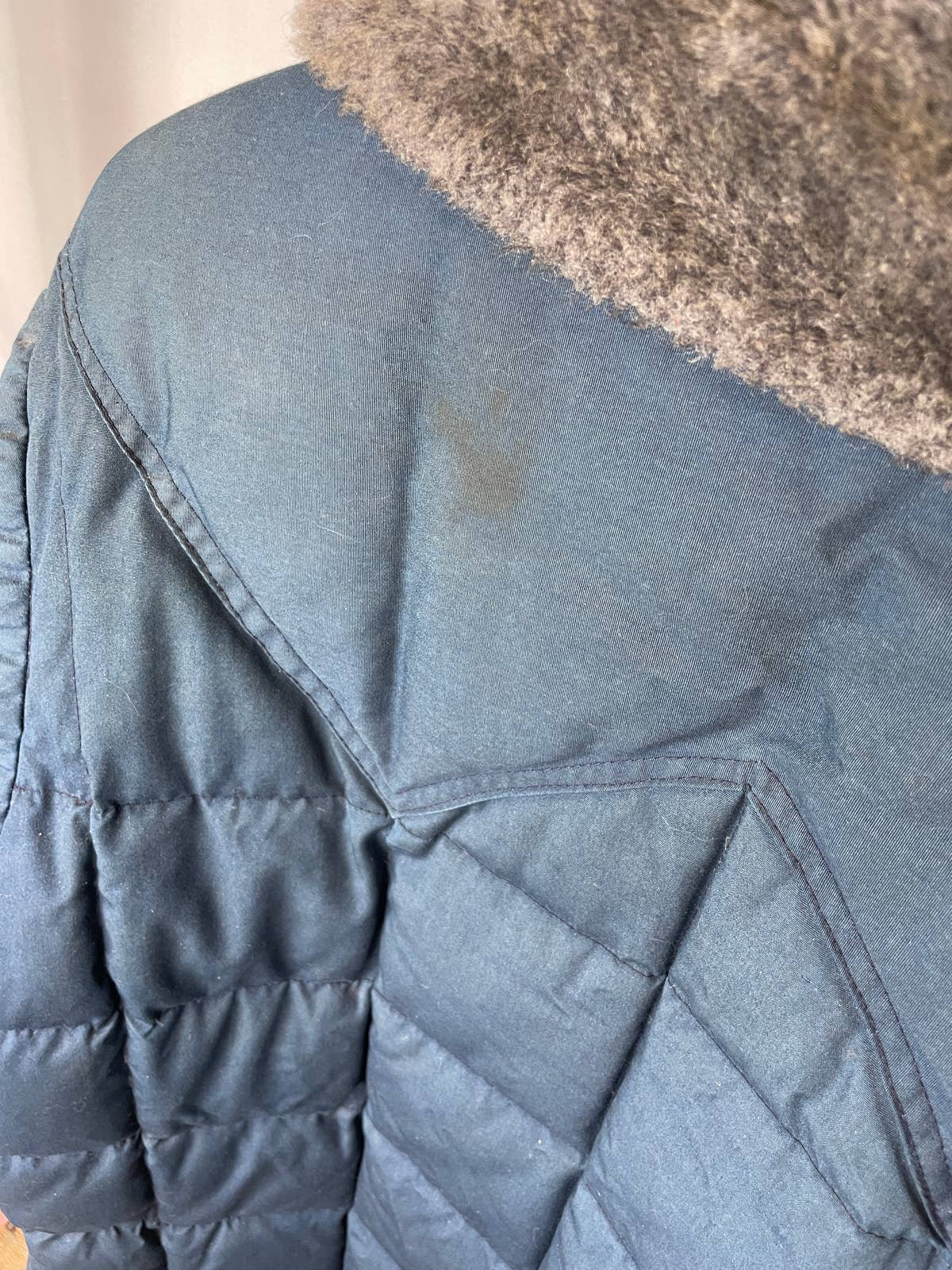 Vintage Hansa Branta by Stearns Blue Goose Down Jacket Coat Parka XL 70 ...