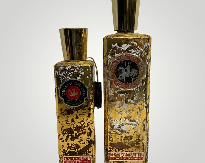 Imperial Del Oro Russian Leather Cologne Large Bottle 6oz 10% Full - Etsy