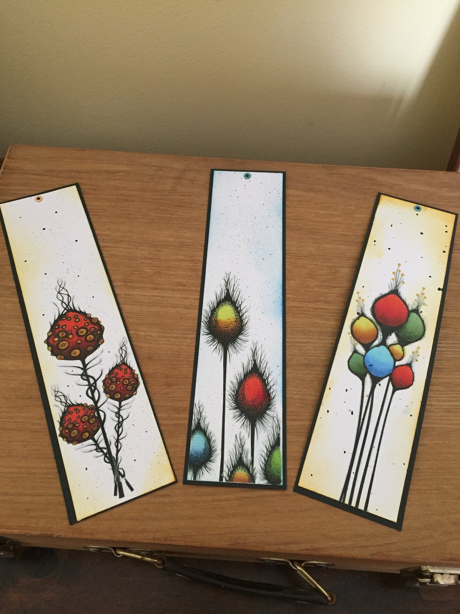 Hand-made bookmark on cardboard great gift idea | Etsy