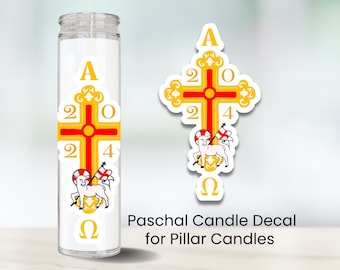 Paschal Candle Catholic Easter 2 - Etsy