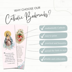 Vintage Marian Bookmarks | Catholic Bookmark | Blessed Virgin Mary ...