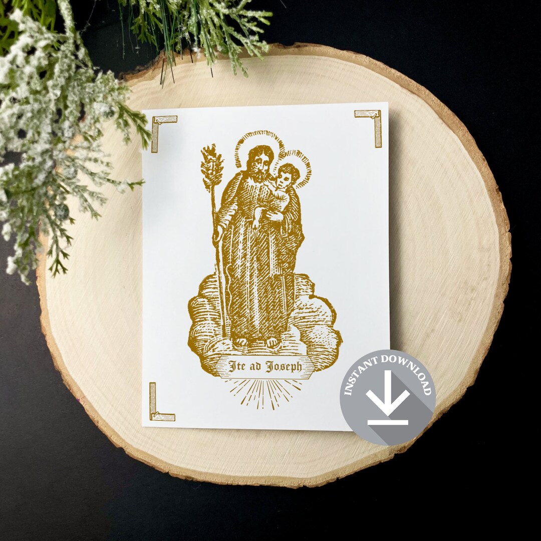 Ite Ad Joseph Greeting Card | Catholic Greeting Card | Saint Joseph ...