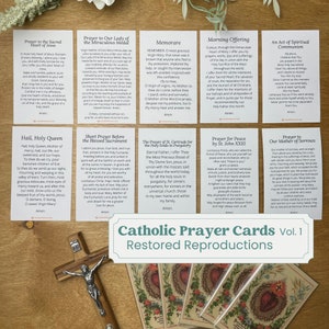 Traditional Catholic Prayer Cards Restored Reproduction - Etsy