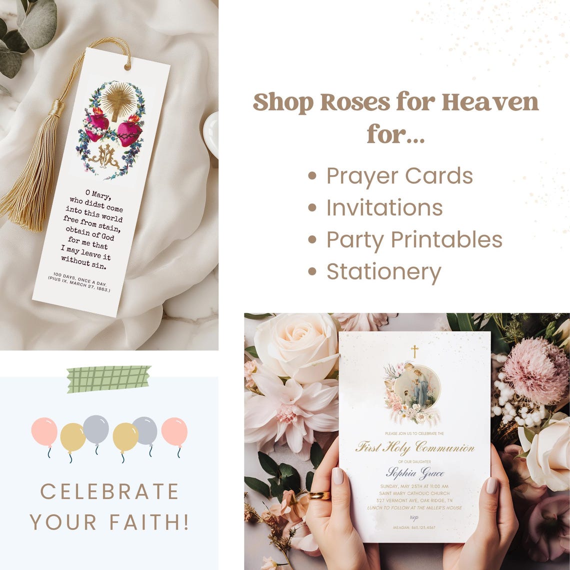 Saint Benedict Medal Greeting Card | Catholic Thank You Card (digital ...