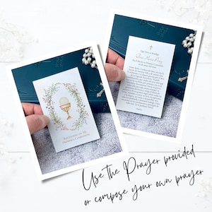 Spanish First Communion Prayer Card Template - Tarjetas De Oración ...
