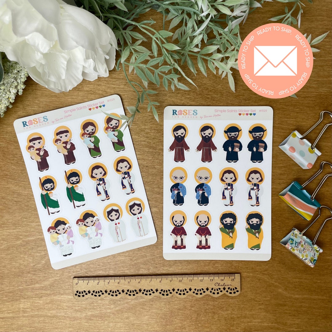 Catholic Saint Stickers for Kids, Cute Stickers of Saints, Stickers for ...