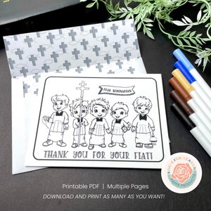 Catholic Seminarian Coloring Greeting Card Digital Download | Catholic ...